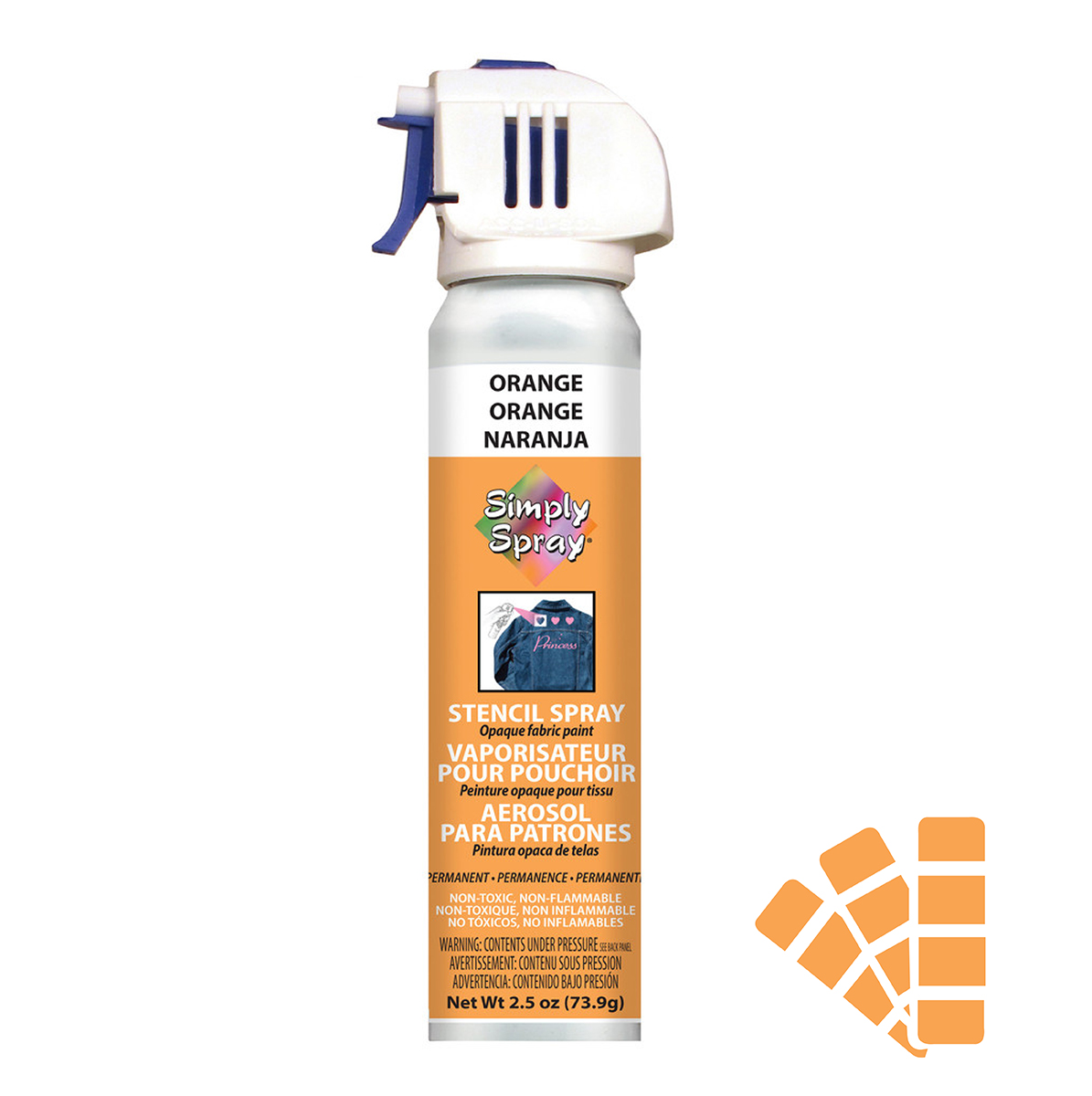 Stencil Spray® HOT ORANGE - Fluro – Simply Spray Australia – P: (02 ...