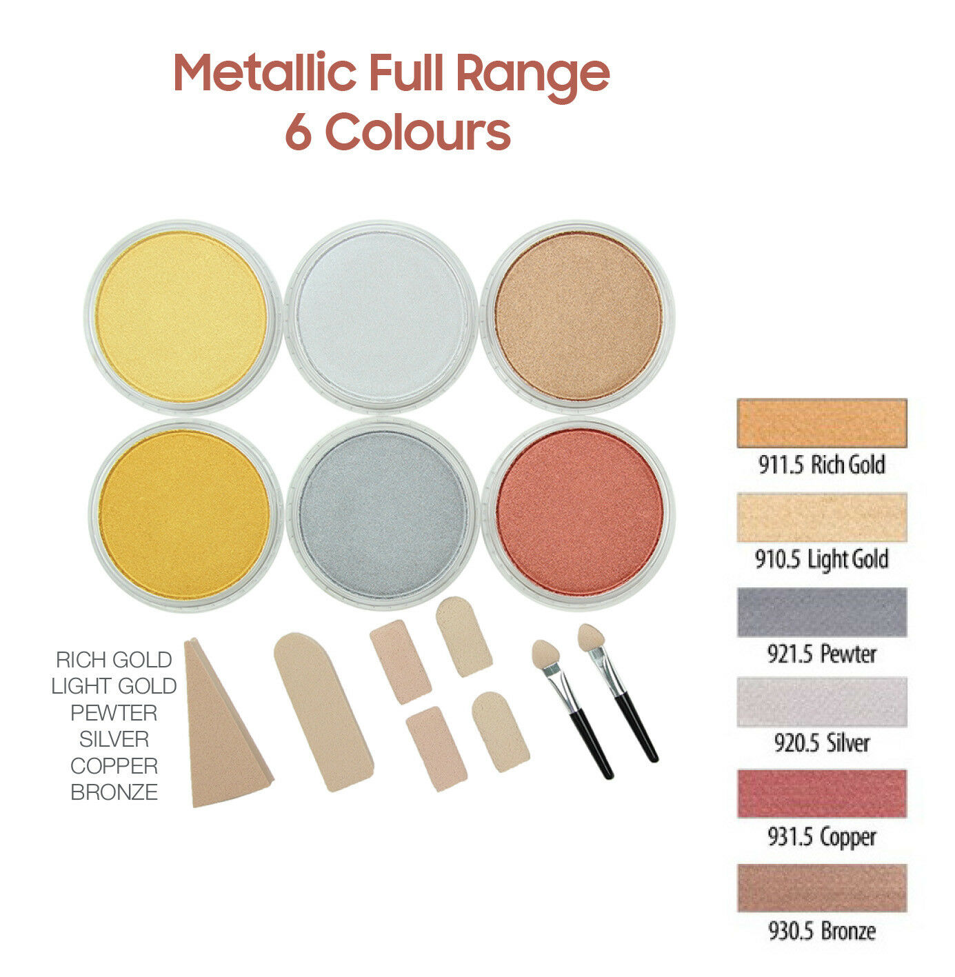 PanPastel 6 Metallic colours sets – P: (02) 9550 1544