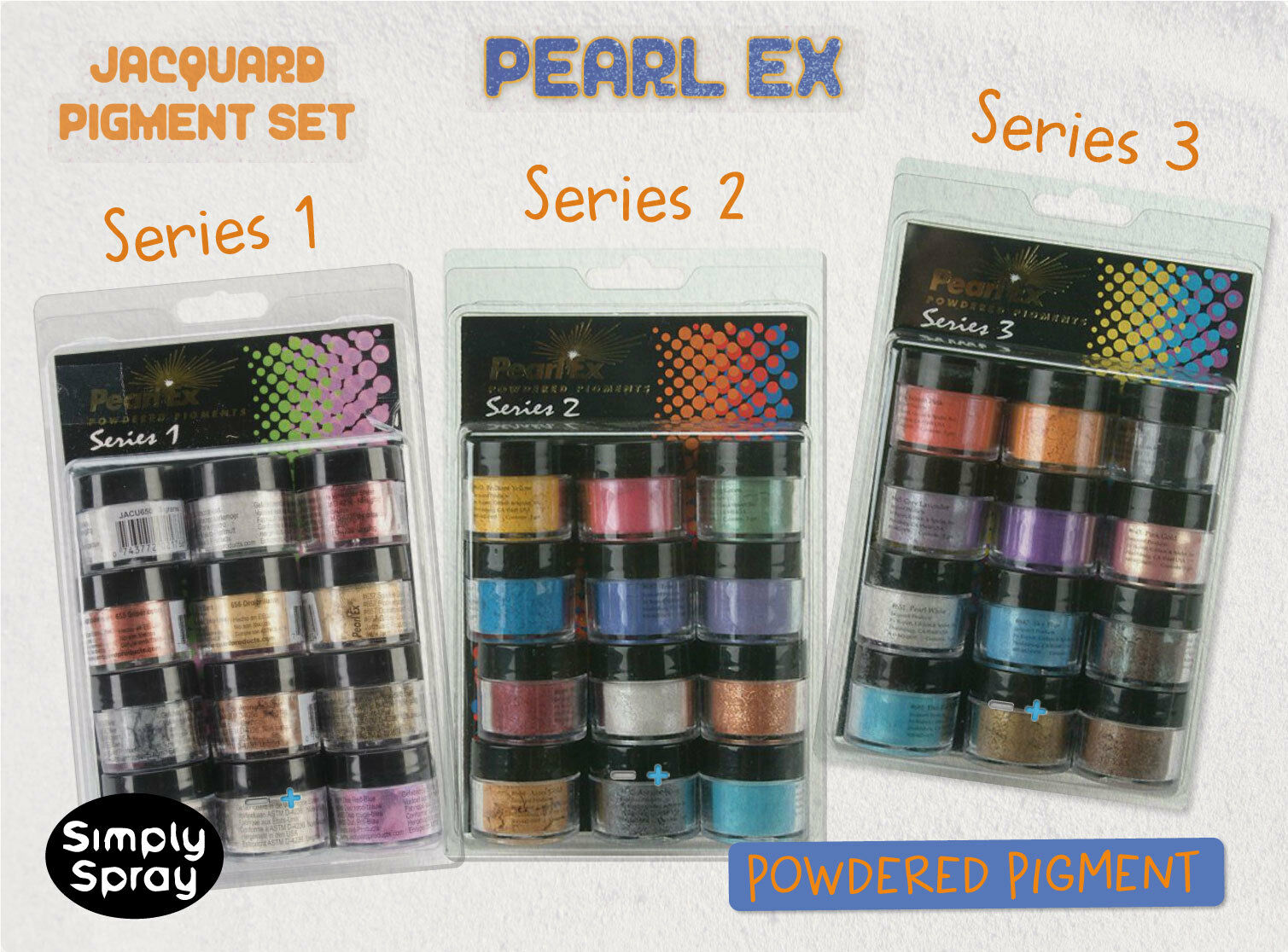 Jacquard PEARL EX Pigment Set: 12 Colours – P: (02) 9550 1544