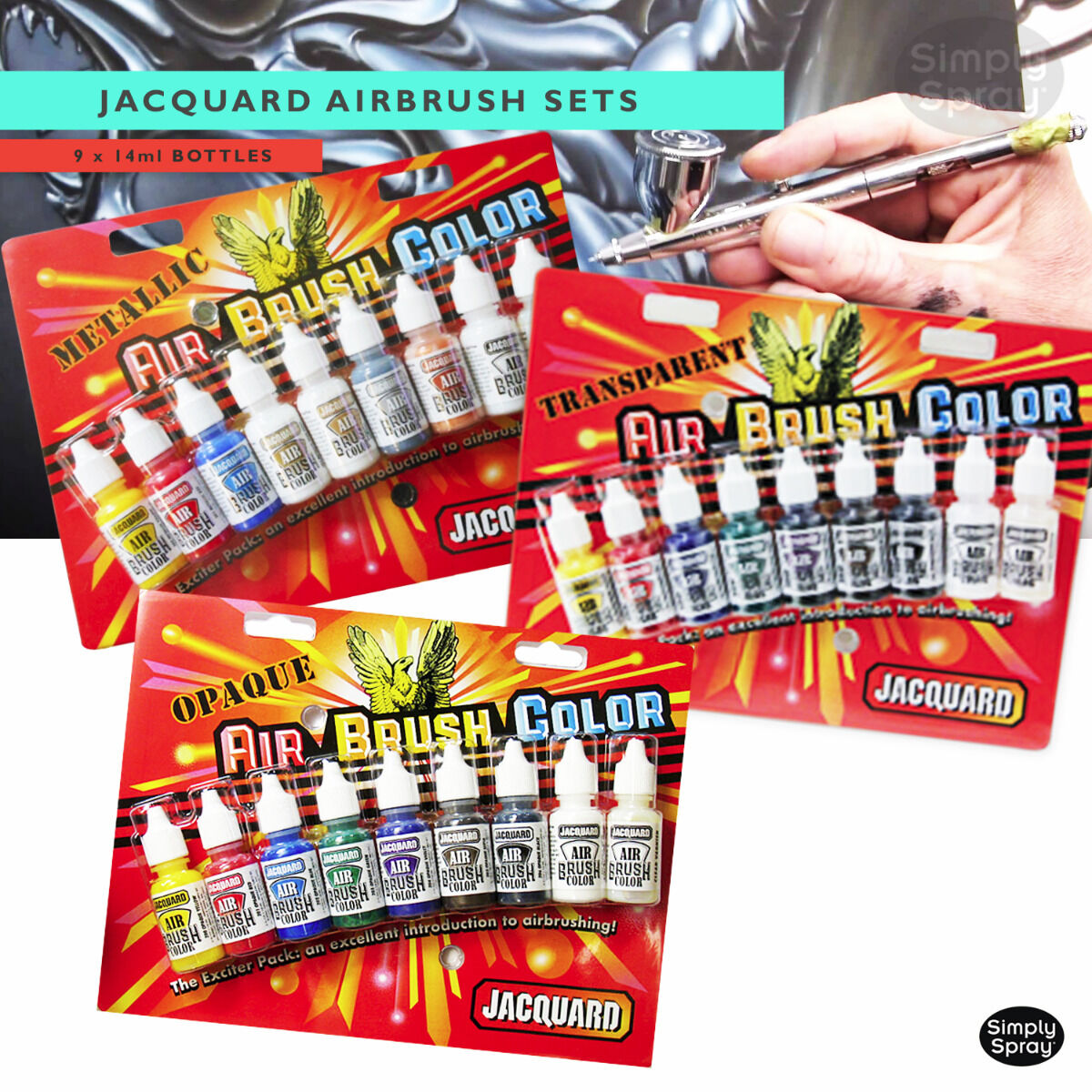 Jacquard Airbrush Sets – Simply Spray Australia – P: (02) 9550 1544