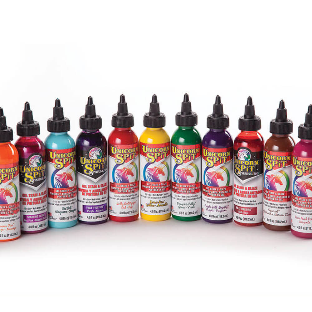 Unicorn Spit - Paint gel stain glaze-in-one diy for wood, glass, metal ...