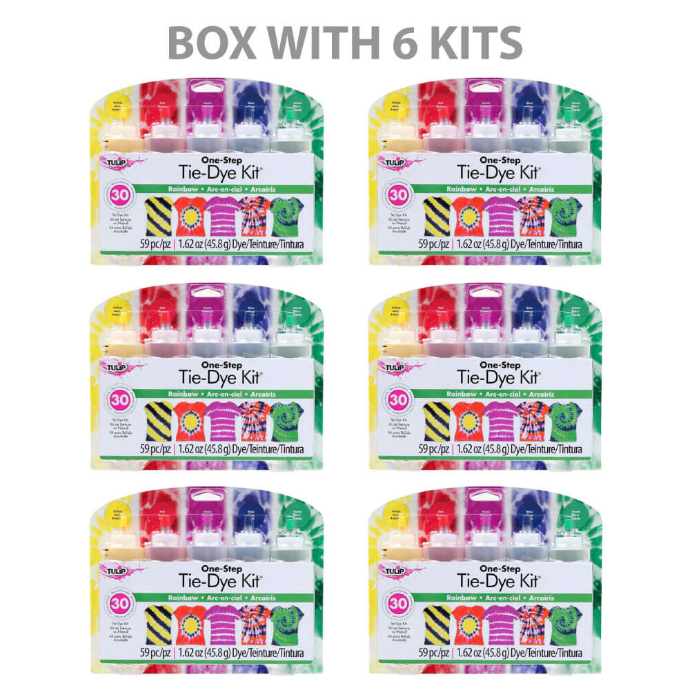 Tulip Tie Dye Kit Rainbow Large (5 Bottles) – Box with 6 kits